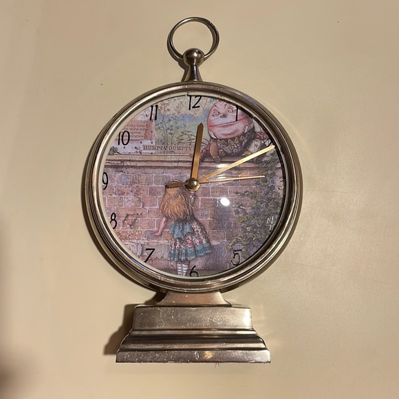 Other | Revamped Alice In Wonderland Humpty Dumpy Mantle Clock | Poshmark